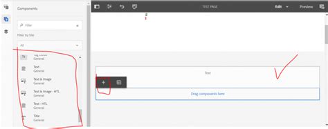 Aem Components Are Not Showing Up On Page Templates Sourced Code