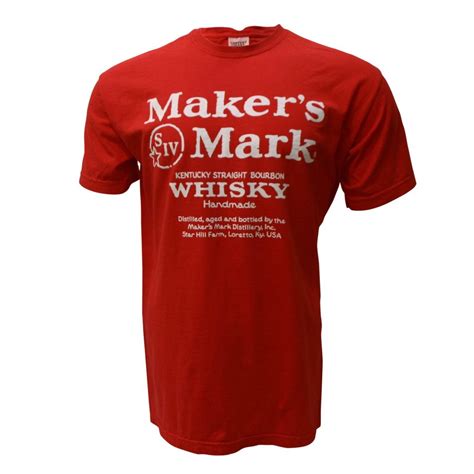 Makers Mark Label Tee Whiskey By The Glass