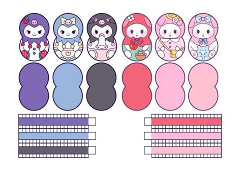 Sub 💕산리오 랜덤 플리퍼즈 언박싱💕 🌺무료 도안공유🌺 종이구관 그리는법 쉬운 만들기 페이퍼 크래프트 미니어쳐 종이인형 옷입히기 Doodle Ritningar