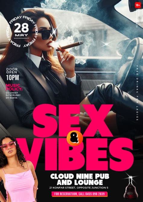 Black Maximalist Sex And Vibes Night Club Event Party Event Flyer A4 Template Postermywall