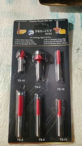 Stainless Steel Trimmer Router Bits Set At Rs 380 Piece In Indore Id 2854553488973