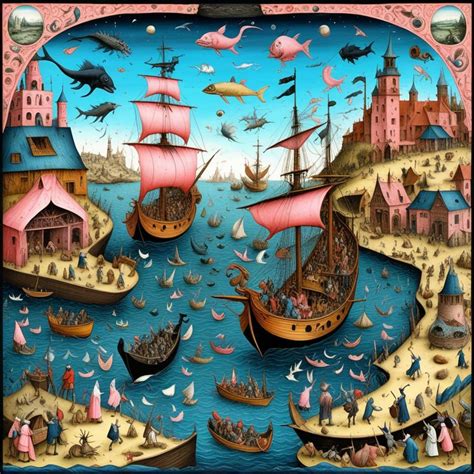 Hommage à Jérome Bosch La Nef Des Fous