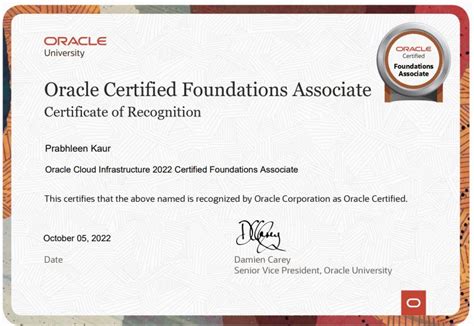 Prabhleen Kaur On Linkedin Hello Everyone Im Happy To Share That Ive Obtained Oracle Cloud