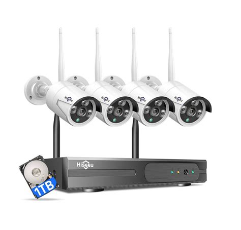 Sistema De Cámaras De Seguridad Hiseeu 3mp Wireless Kit Con Nvr 4k 16