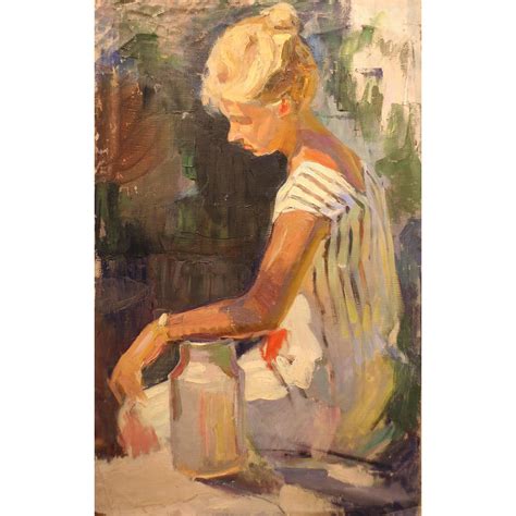 Купить картину Девушка с бидоном в Москве от художника Фирсов Алексей