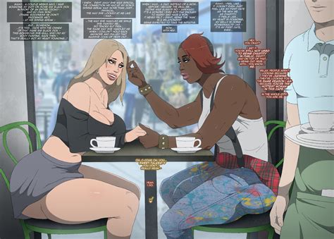 Rule 34 2023 2futas Black Skin Breasts Bulge Cafe Chastity