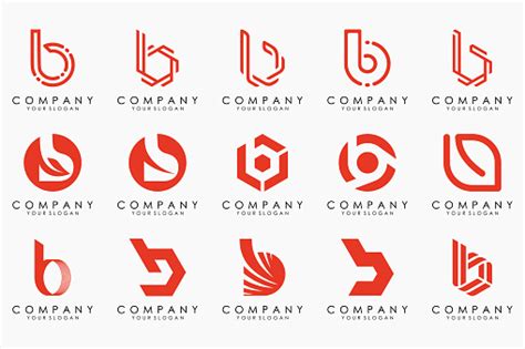창조적 인 편지 B 로고 디자인 템플릿 세트 고급 스러움 우아한 간단한 사업을위한 아이콘 개념에 대한 스톡 벡터 아트 및 기타 이미지 Istock