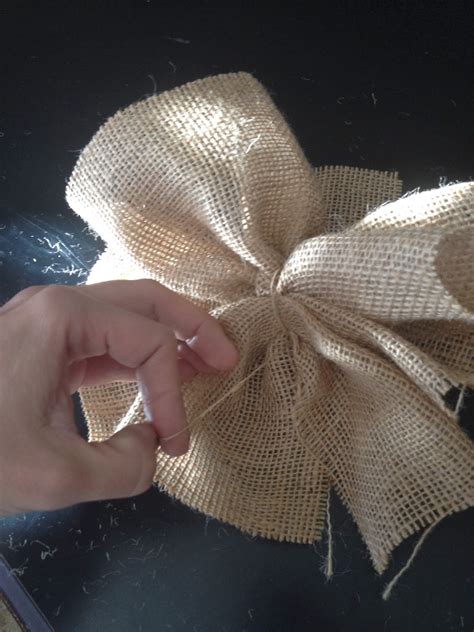 Two It Yourself How To Make A No Sew Burlap Bow In Seconds Or Less