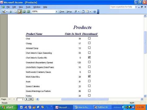 Publish Microsoft Access Check Box Controls To A Word Document TechRepublic