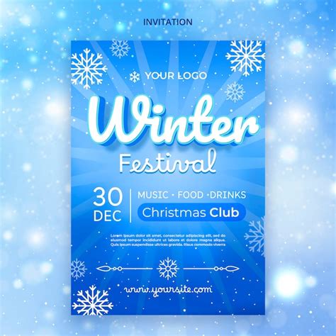 Free Psd Winter Template Design