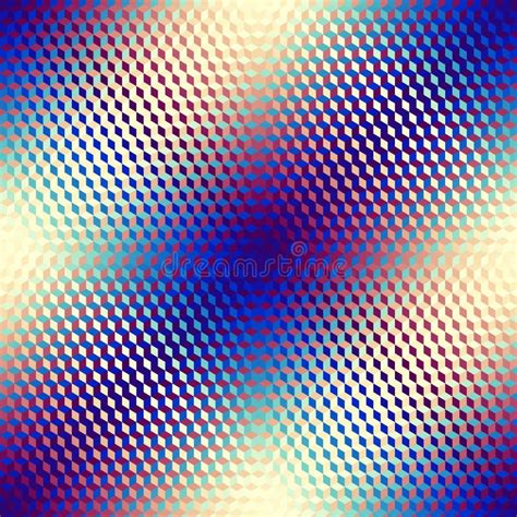 Geometric Abstract Pattern Moire Overlay Style Abstract Square Texture Stock Vector