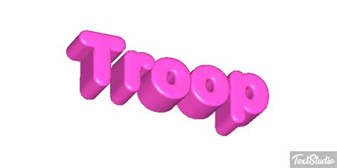 Troop Word Animated  Logo Designs