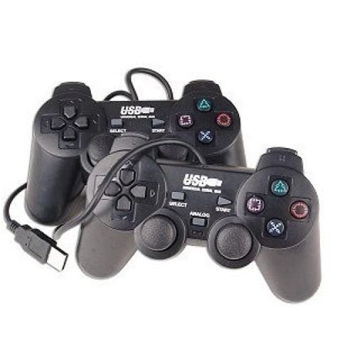 Stick Usb Double Gamepad Joystick Double Black Usb Stick Ps Laptop Pc