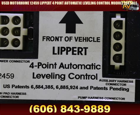 Rv Components Used Motorhome 12459 Lippert 4 Point Automatic Leveling Control Module For Sale