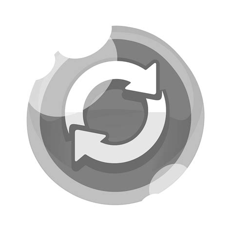Round Grey Refresh Button Icon Free Download Transparent PNG Creazilla