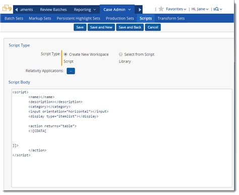 Use Scripts In Relativity
