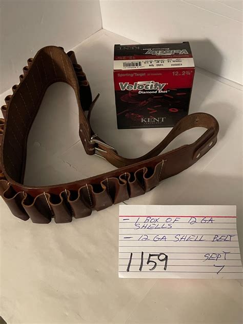 Box Of 12 Ga Shells And 12 Ga Shell Belt Schmalz Auctions