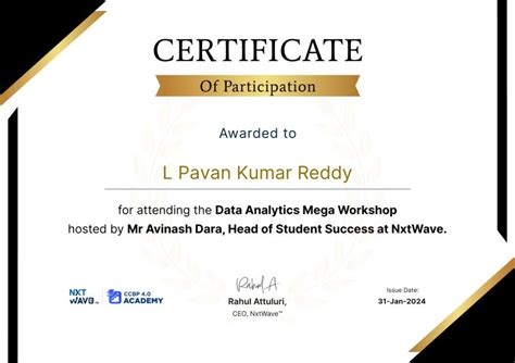 Pavan Kumar Reddy Lingam On Linkedin Damegaworkshop Nxtwave Ccbpacademy Ccbpian Ccbp