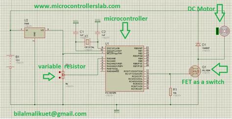 Speed Control Of DC Motor Using Pic Microcontroller PWM Method Pic Microcontroller