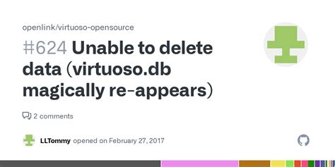 Unable To Delete Data Virtuosodb Magically Re Appears · Issue 624