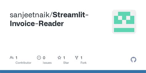 Github Sanjeetnaikstreamlit Invoice Reader