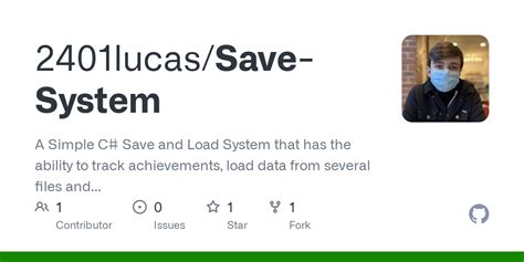 Github 2401lucassave System A Simple C Save And Load System That