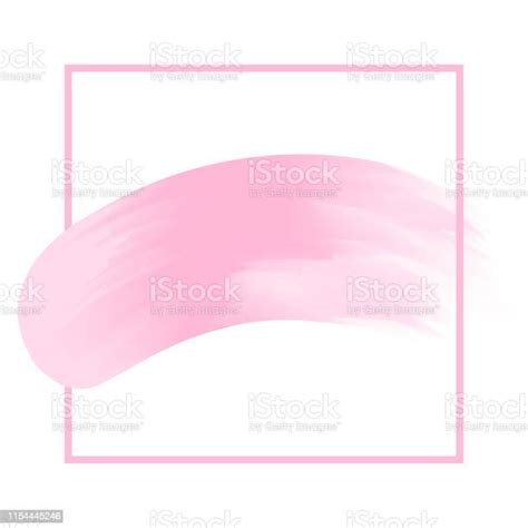 라인 프레임 및 브러쉬 그린 핑크 수채화 배경 파스텔 소프트 아트 페인트 브러시 질감 핑크 아크릴 스트로크 광장 프레임 제목 로고 판매 배너 유행 핑크 물 색상 프레임