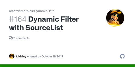 dynamic filter with sourcelist · issue 164 · reactivemarbles