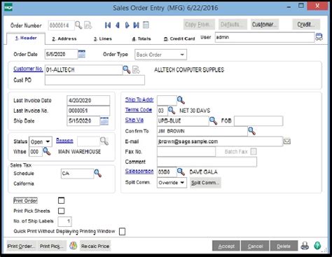 Migrate Open Sales Orders From Sage 100 Erp To Sage 300 Erp Sage 300