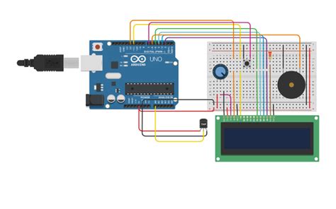 Circuit Design Temp Monitor Tinkercad