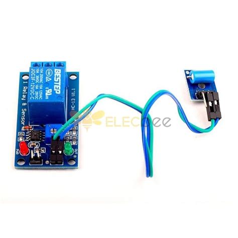 Elecbee V V Normally Closed Vibration Sensor Module Plus Relay Module In Module