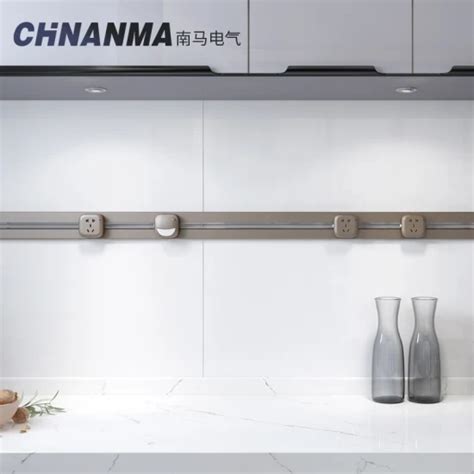 Removable Trail Power Track Embedded Electrical Multi Functional Socket Wall Surface Mounted