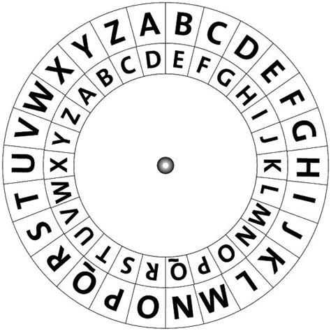 Caesar Scheibe1  539×539 Pixel Ciphers And Codes Coding Alphabet