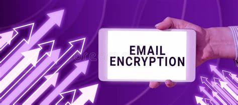 Writing Displaying Text Email Encryption Conceptual Photo Systematic Tactic In Maximizing Email
