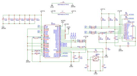 W5500 Module Schematic Resources Easyeda