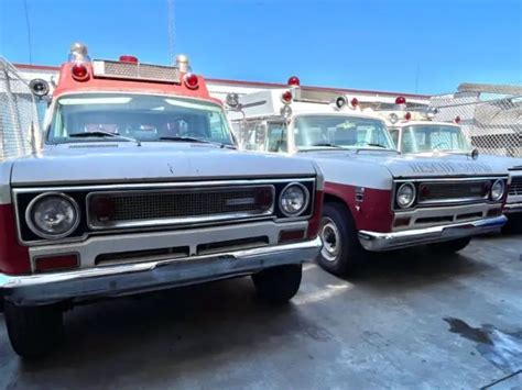 Rare Vintage Ambulance Grouping International Harvester Travelall For Sale