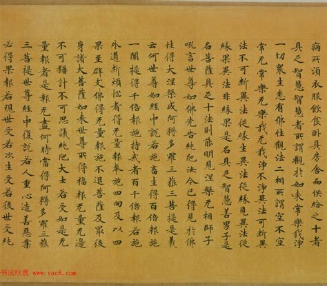 佛教经典手卷欣赏唐人写本大般涅盘经卷第三十一 第5页 敦煌书法书法欣赏