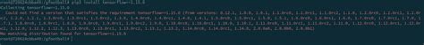 Docker Installation This Version Of TensorFlow Probability Requires TensorFlow Version