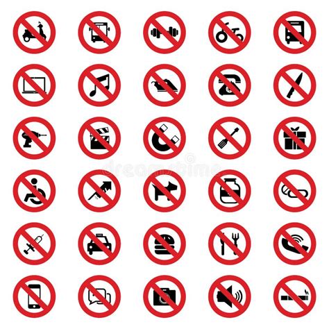 Signe Interdit Illustration Stock Illustration Du Graphisme 42273844