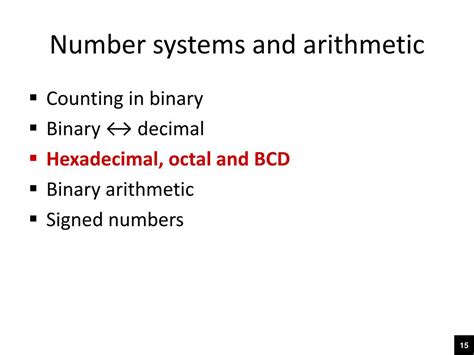 Ppt Elec1700 Computer Engineering 1 Week 2 Monday Lecture Number Systems And Arithmetic
