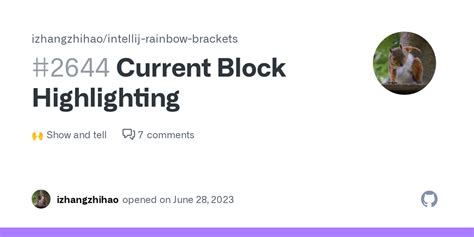 Current Block Highlighting Izhangzhihao Intellij Rainbow Brackets Discussion GitHub