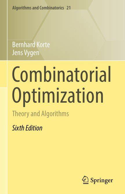 Combinatorial Optimization Theory And Algorithms Sixth Edition SoftArchive