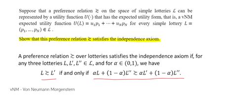 Solved Suppose That A Preference Relation 2 On The Space Of