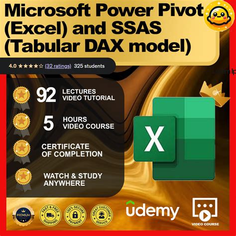 Video Course Microsoft Power Pivot Excel And SSAS Tabular DAX