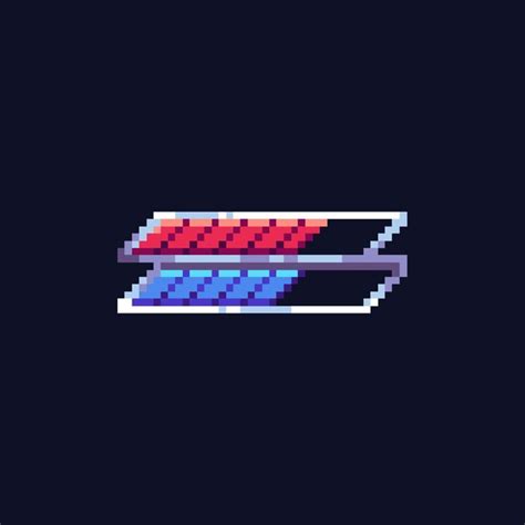Premium Vector Pixel Art Health Bar For Game Asset