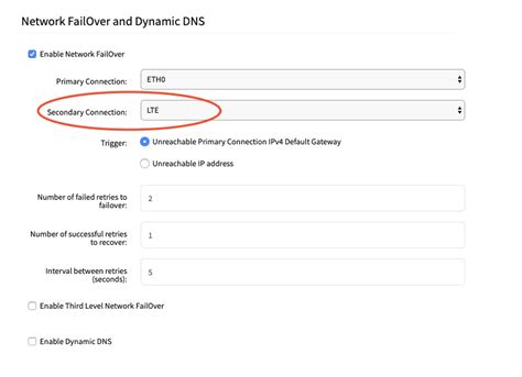 How To Configure Failover For Lte Connection