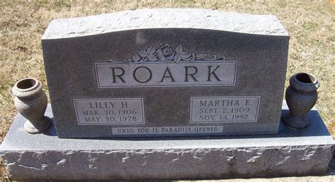 Martha Ellen Logsdon Roark 1909 1992 Find A Grave Memorial