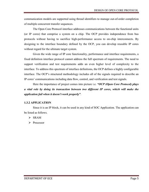 design of open core protocol ocp docx computer networking computing