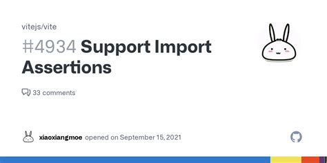 Support Import Assertions Issue 4934 Vitejs Vite GitHub