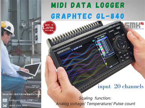 Graphtec Gl840 Bộ Ghi Dữ Liệu 20 Kênh đa Chức Năng Semiki Com